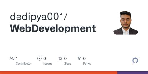 Github Dedipya001webdevelopment