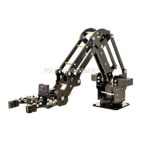 Steam Kit 4 Dof Robotic Arm With 4 Wd Robot Car Manipulator Wireless Control Robot For Arduino
