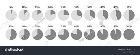 Piechart Segments Slices 100 Percent Circle Stock Vector Royalty Free 2419071179 Shutterstock