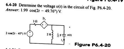 Solved Determine The Voltage V T In The Circuit Of Chegg Com