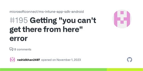 Getting You Cant Get There From Here Error · Issue 195