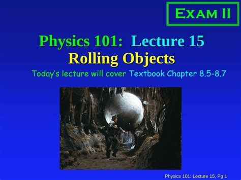 Pdf Physics 101 Lecture 15 Rolling Objects Dokumentips