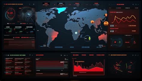 A Detailed Image Of A Cybersecurity Risk Management Dashboard With Live Data And Alerts