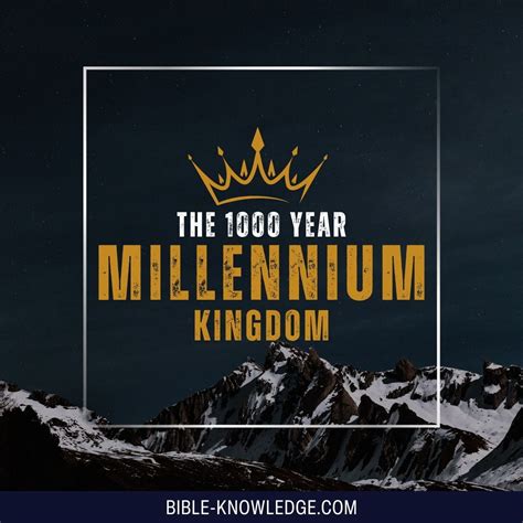 1000 Year Millennium Kingdom Comes After The Tribulation