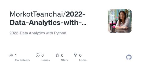 GitHub MorkotTeanchai Data Analytics With Python Data Analytics With Python