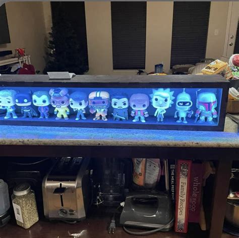 mini figure display figure display shelf with led figure display