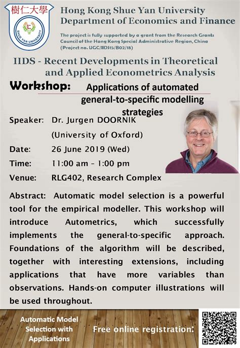 Workshop Applications Of Dynamic And Nonlinear Panel Data Modelling