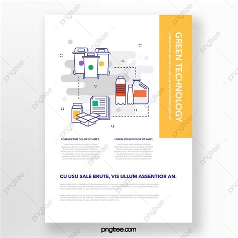 Leaflets On Recycling Of Waste From Business Environment Friendly