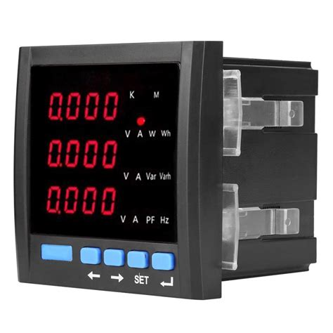 Digital Led Three Phase Ammeter Voltmeter Multifun Vicedeal