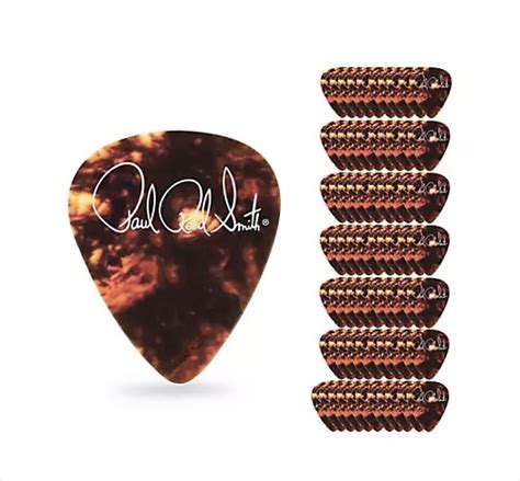 Prs Classic Tortoise Shell Celluloid Pick 72 Pack Thin Reverb