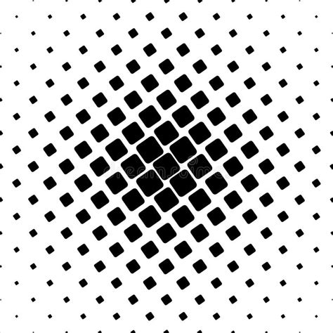 Retro Abstract Halftone Square Pattern Background With Diagonal Squares Stock Vector