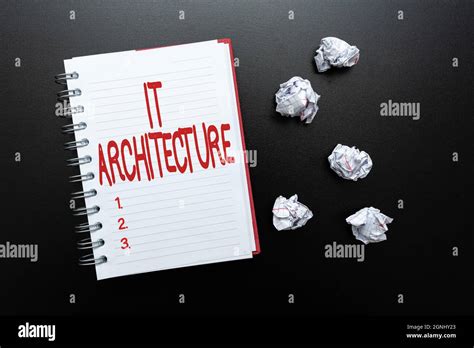 Text Sign Showing It Architecture Word Written On Architecture Is Applied To The Process Of