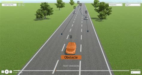 Simulation Of The Obstacle In The Lane Scenario In Openpass Download Scientific Diagram