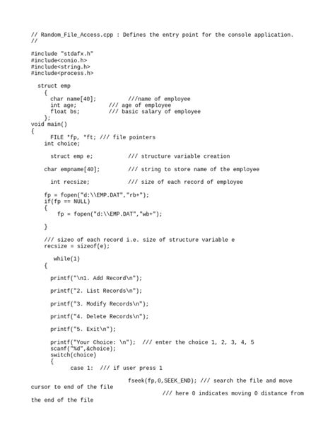 Random File Access Pdf
