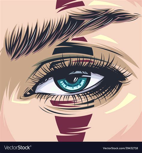 Close Up Realistic Eye Royalty Free Vector Image