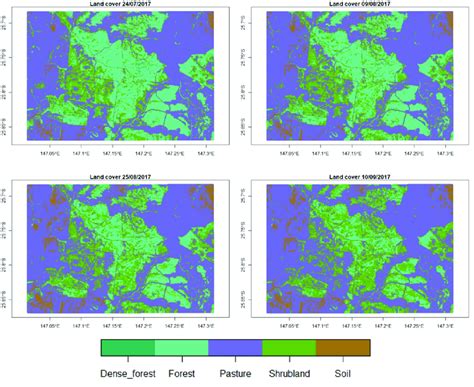 Plots Of Land Cover Classes Derived Based On Ndvi For The Same Subset Download Scientific