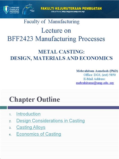 Metal Casting Design Considarations And Economics Pdf Cast Iron Crafts