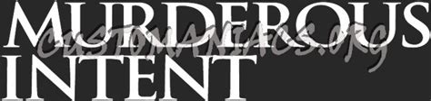 Murderous Intent Dvd Covers And Labels By Customaniacs Id 24808 Free