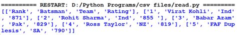 CSV Files In Python Import CSV Open Close Csv Read Write Csv Using Csv Reader And Csv