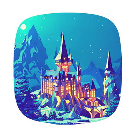 Hogwarts Tale Story Light Stained Glass Creative Fabrica