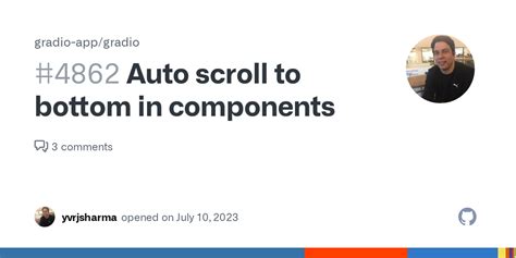 Auto Scroll To Bottom In Components · Issue 4862 · Gradio Appgradio