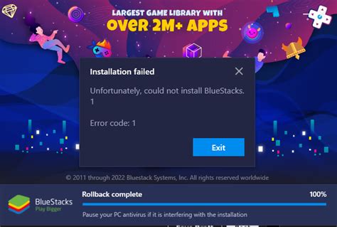 Bluestacks When Installing Error Code R BlueStacks