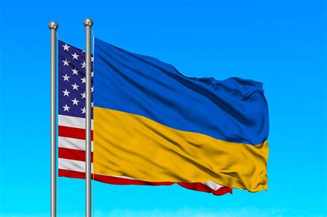 Ukrainian Flag Waving