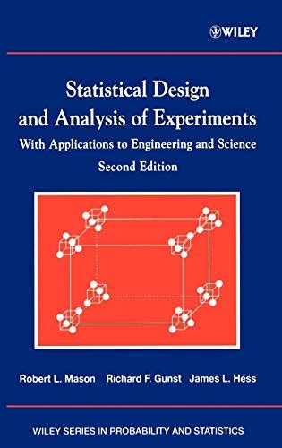 Statistical Design And Analysis Of Experiments With Applications To