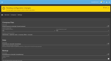 compose not created folder docker openmediavault