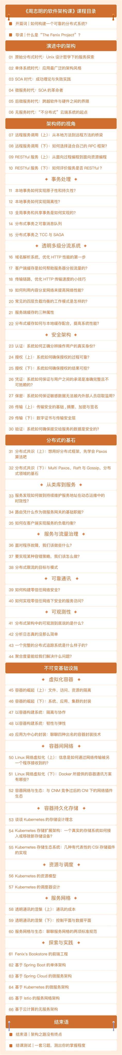 周志明的软件架构课软件架构分布式系统基础设施架构演进单体架构soa架构微服务云原生 极客时间