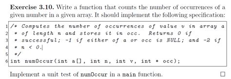 Solved Write A Function That Counts The Number Of