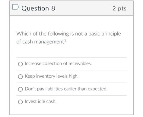 Solved Question 8 2 Pts Which Of The Following Is Not A