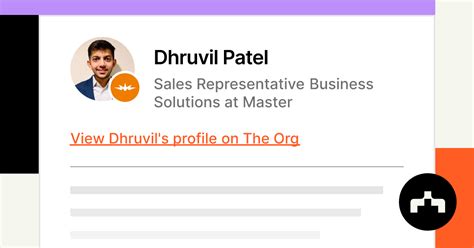 dhruvil patel sales representative business solutions at master the org