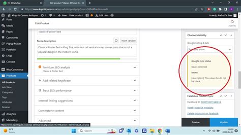 on product page issues detected issues [description] this value should