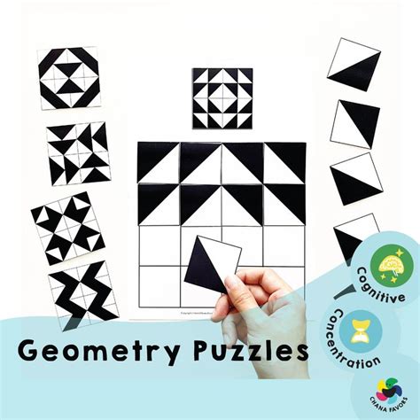 Geometry Puzzles Printable Pdf Download Only Puzzle Games To Stimulate Brain Activity For