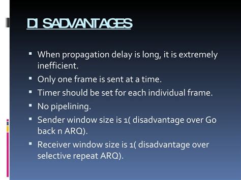 Stop And Wait Arq Ppt