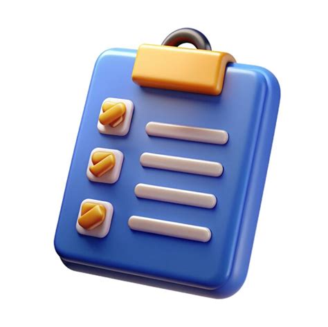 Checklist 3d Render Premium Ai Generated Image