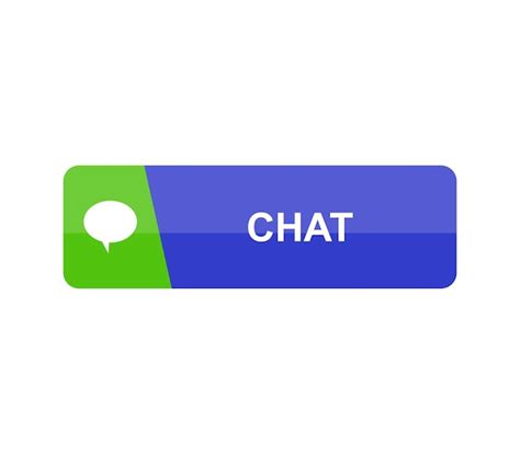 Premium Vector Chat Button