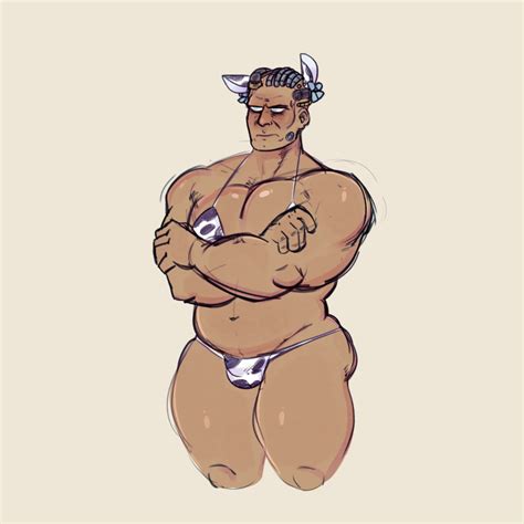 Rule 34 1boy Bara Blush Bulge Cow Print Cow Print Bikini Imperium Of