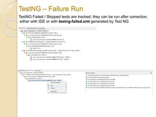 Test NG Framework Complete Walk Through PPTX Programming Languages Computing