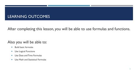 SOLUTION Formulas And Functions In Microsoft Excel Studypool