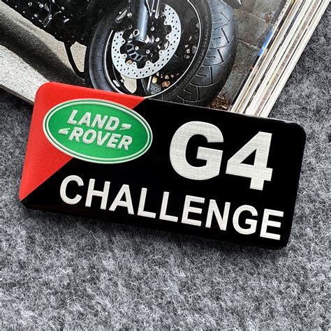 Land Rover G4 Challenge Aluminum Car Emblem Stickers Modified Badge