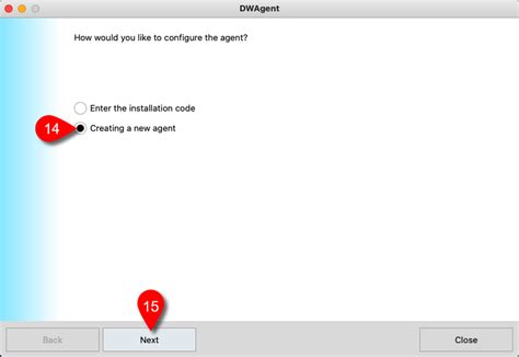 Macos Install The Agent With Credentials Updated Dwservice Docs