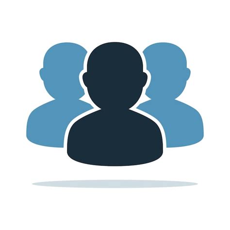 Free Vector User Group With Shadow