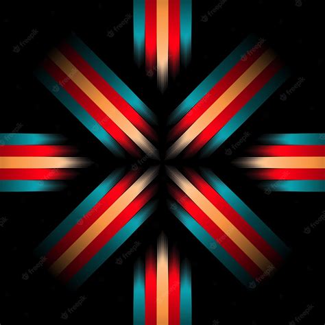 Premium Vector Three Color Gradient Halftone Lines Pattern