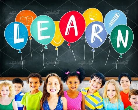 خرید و قیمت عکس با کیفیت بچه های خردسال با تزئین بادکنک نقاشی شده ترب