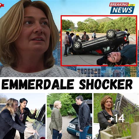 Emmerdale Hot News Shooting And Car Crash Twist Moira Dingles
