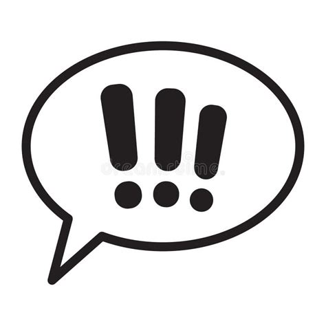 Speech Bubble With Exclamation Mark Icon Exclamation Sign Icon Important Mark Warning Speech