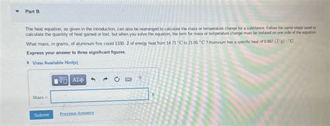 Solved Part BThe Heat Equation As Given In The Chegg Com