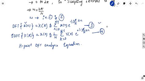 Digital Signal Processing Module1 Lecture2 Dft And Idft Equations
